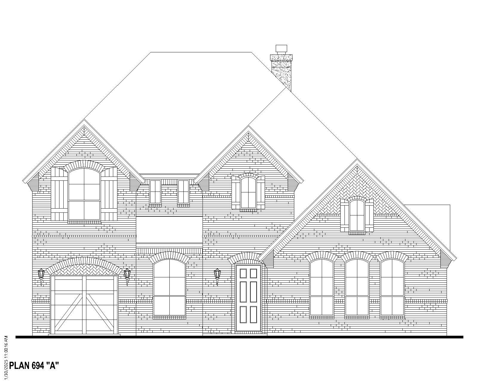 Plan 694 Plan at Mosaic 60s in Prosper, TX by American Legend Homes