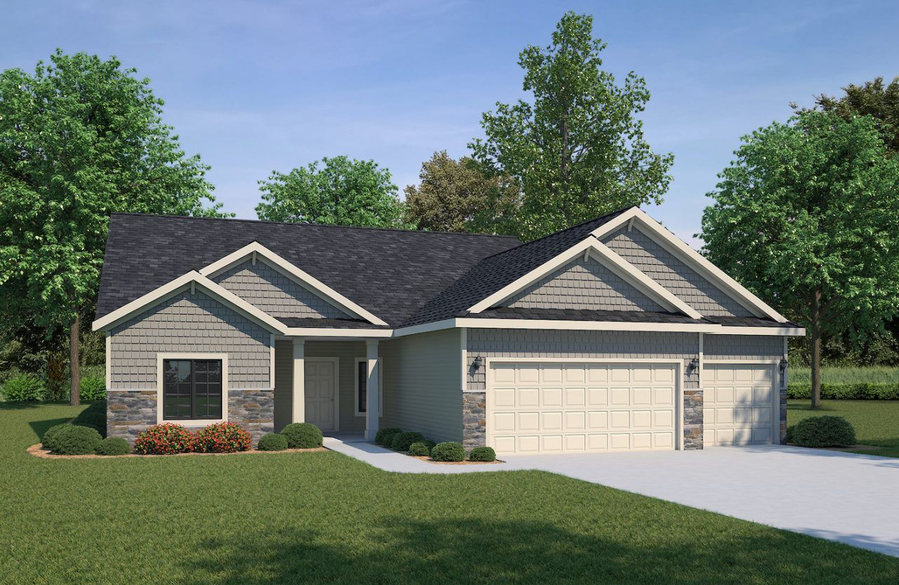 Parkerwood Plan at Park Ridge South in Warsaw, IN by Granite Ridge Builders