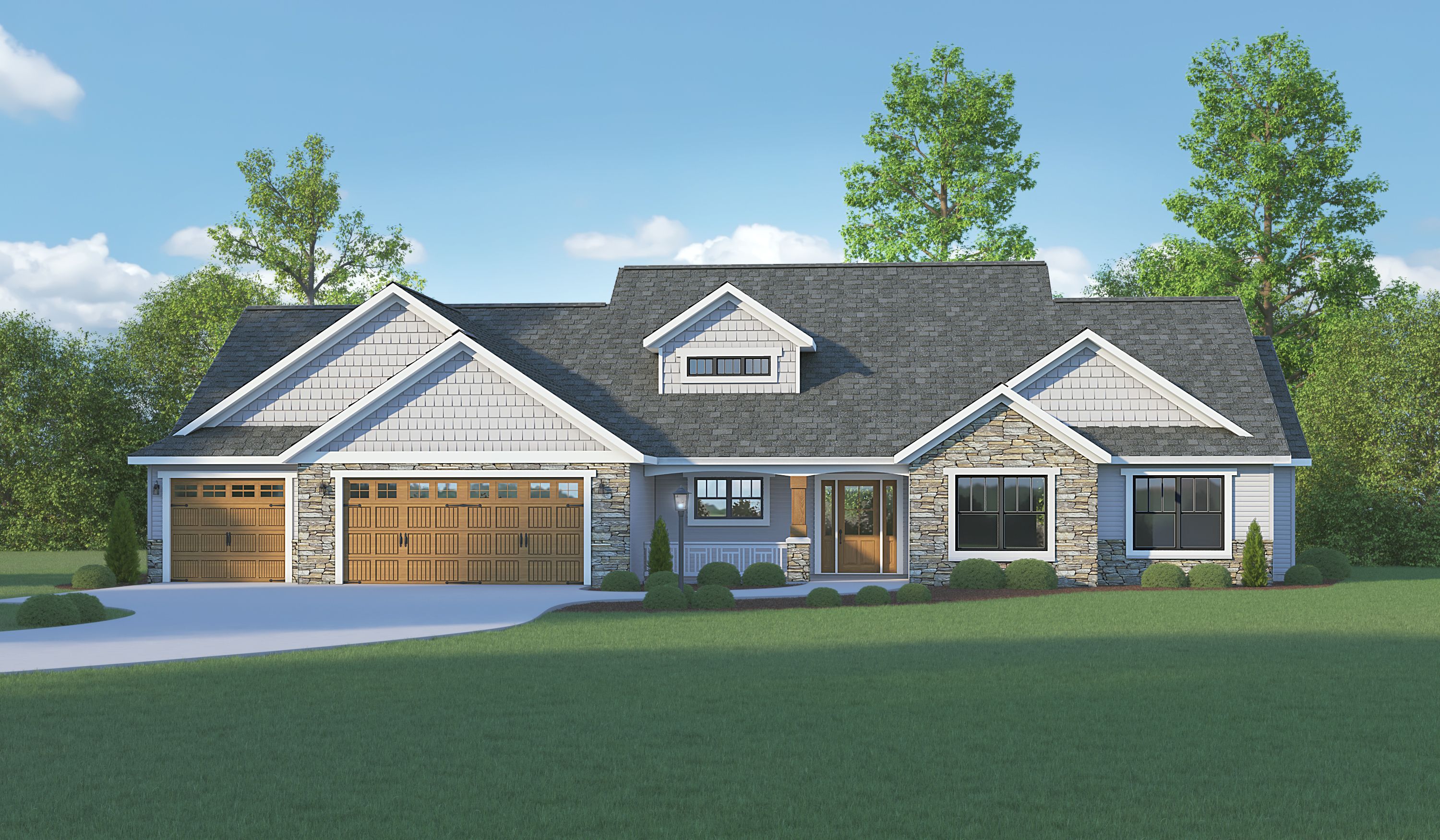 Jade Hill Plan at Park Ridge South in Warsaw, IN by Granite Ridge Builders