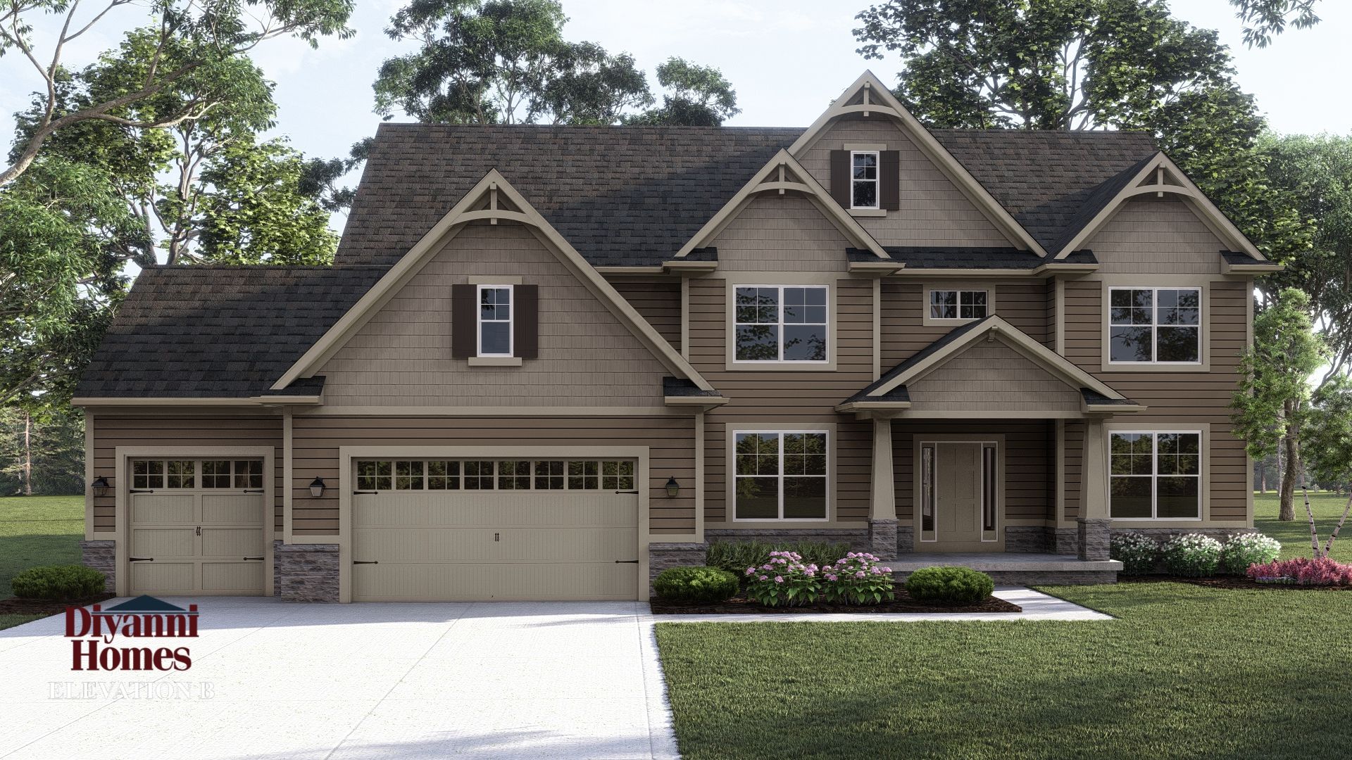 Oxford II Plan at Diyanni Homes in Reynoldsburg, OH by Diyanni Homes