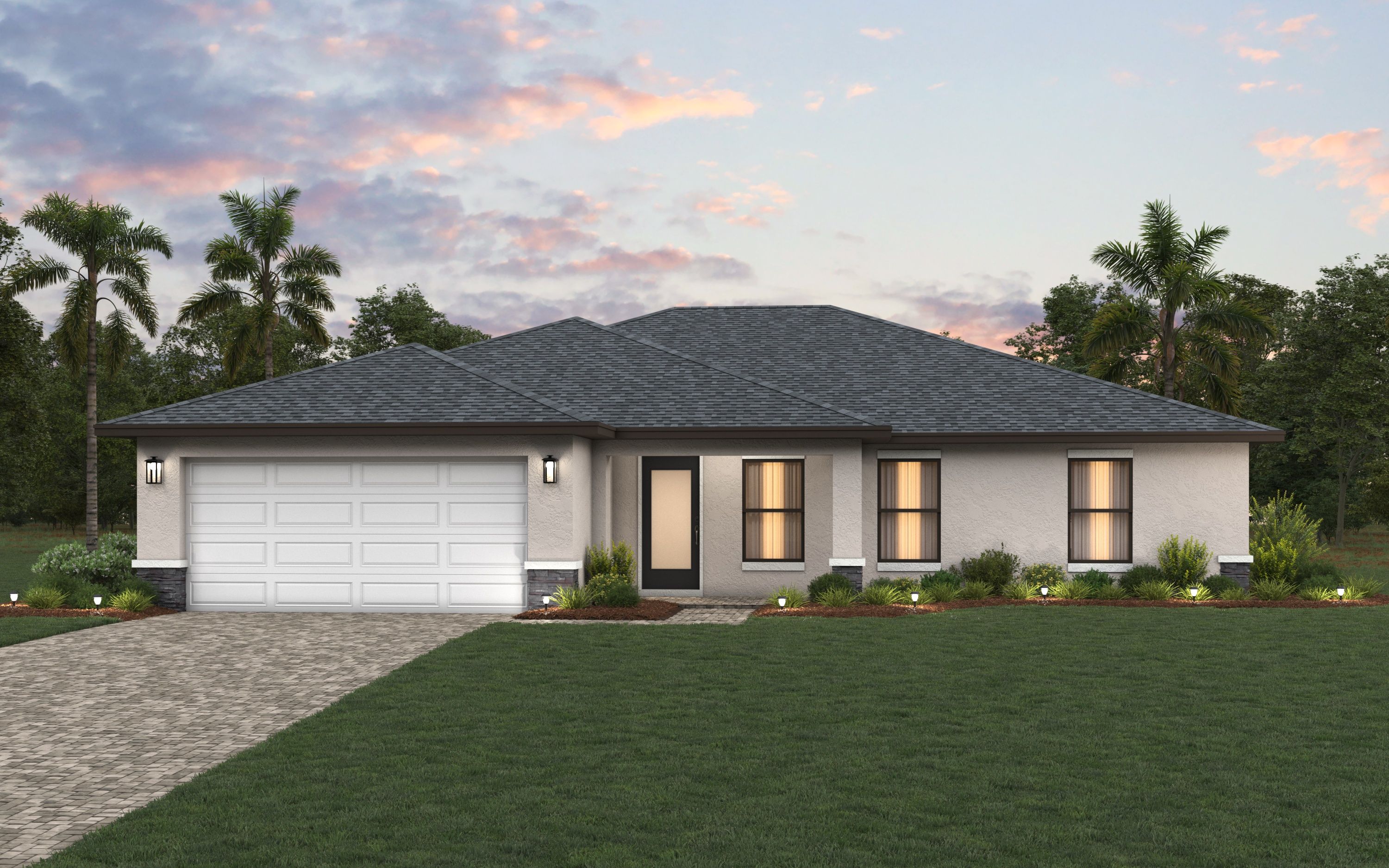 Hibiscus Plan at Cape Coral in Cape Coral, FL by Christopher Alan Homes