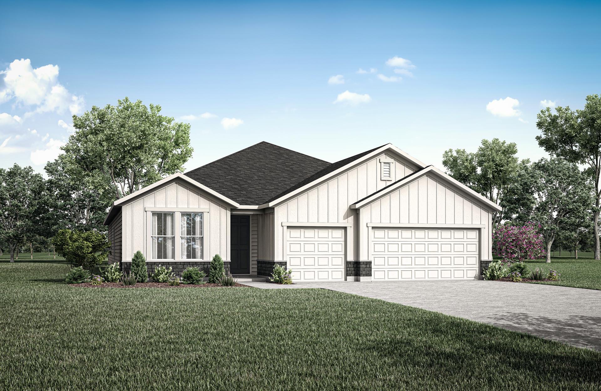 JENSEN Plan at Creighton Pointe in Fleming Island, FL by Drees Homes