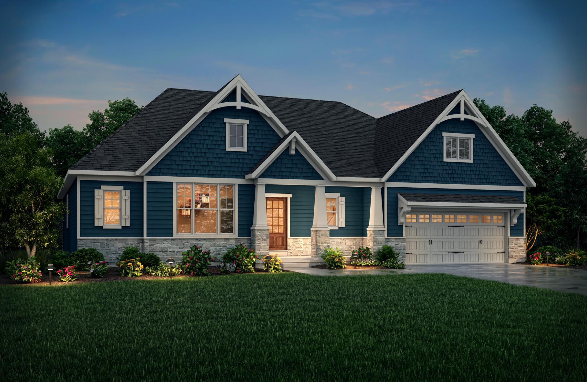 LYNDHURST Plan at Vintner's Park Estates in Mccordsville, IN by Drees Homes