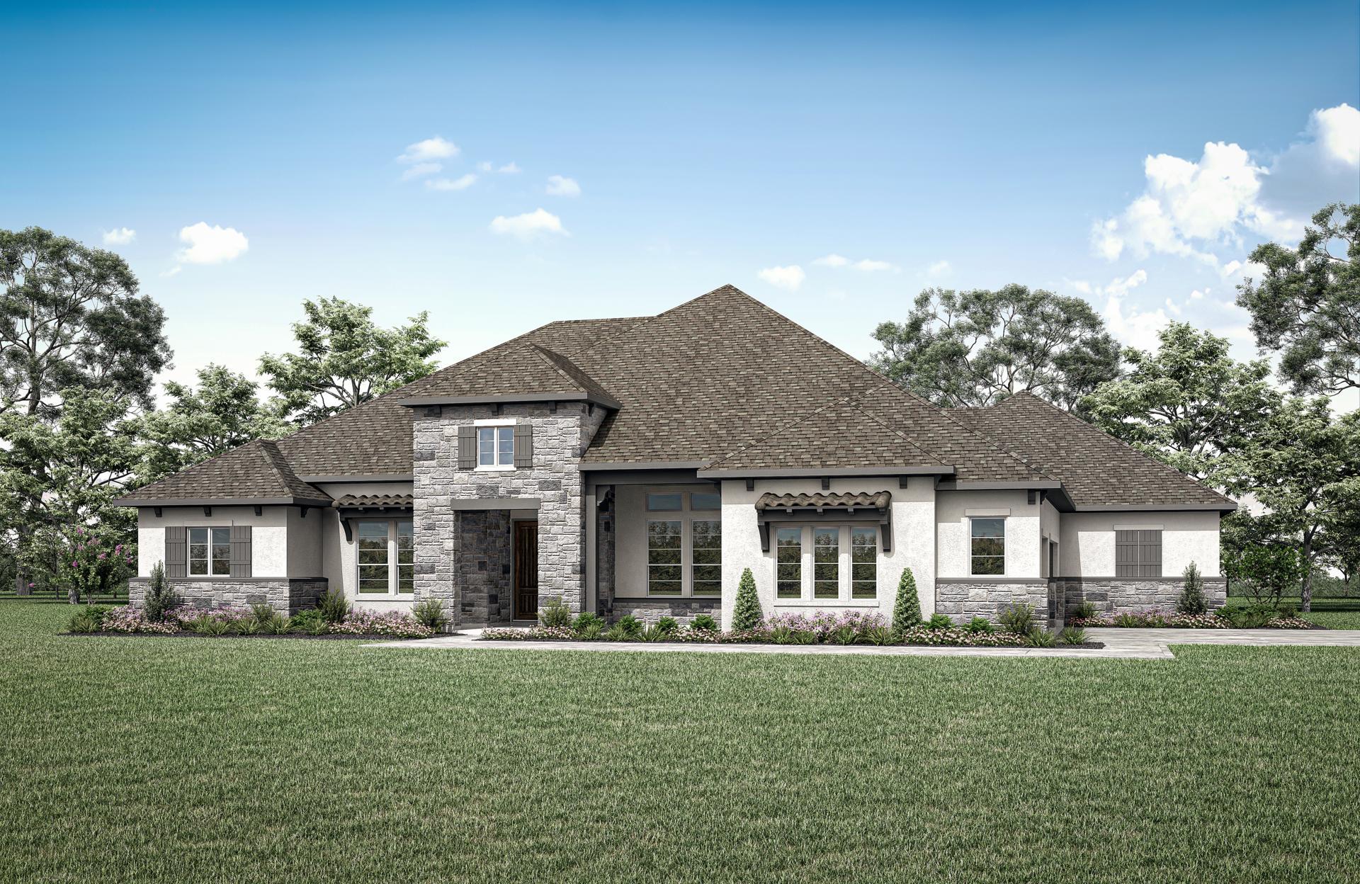 CHANNING II Plan at Hilltop Ranch in Leander, TX by Drees Custom Homes