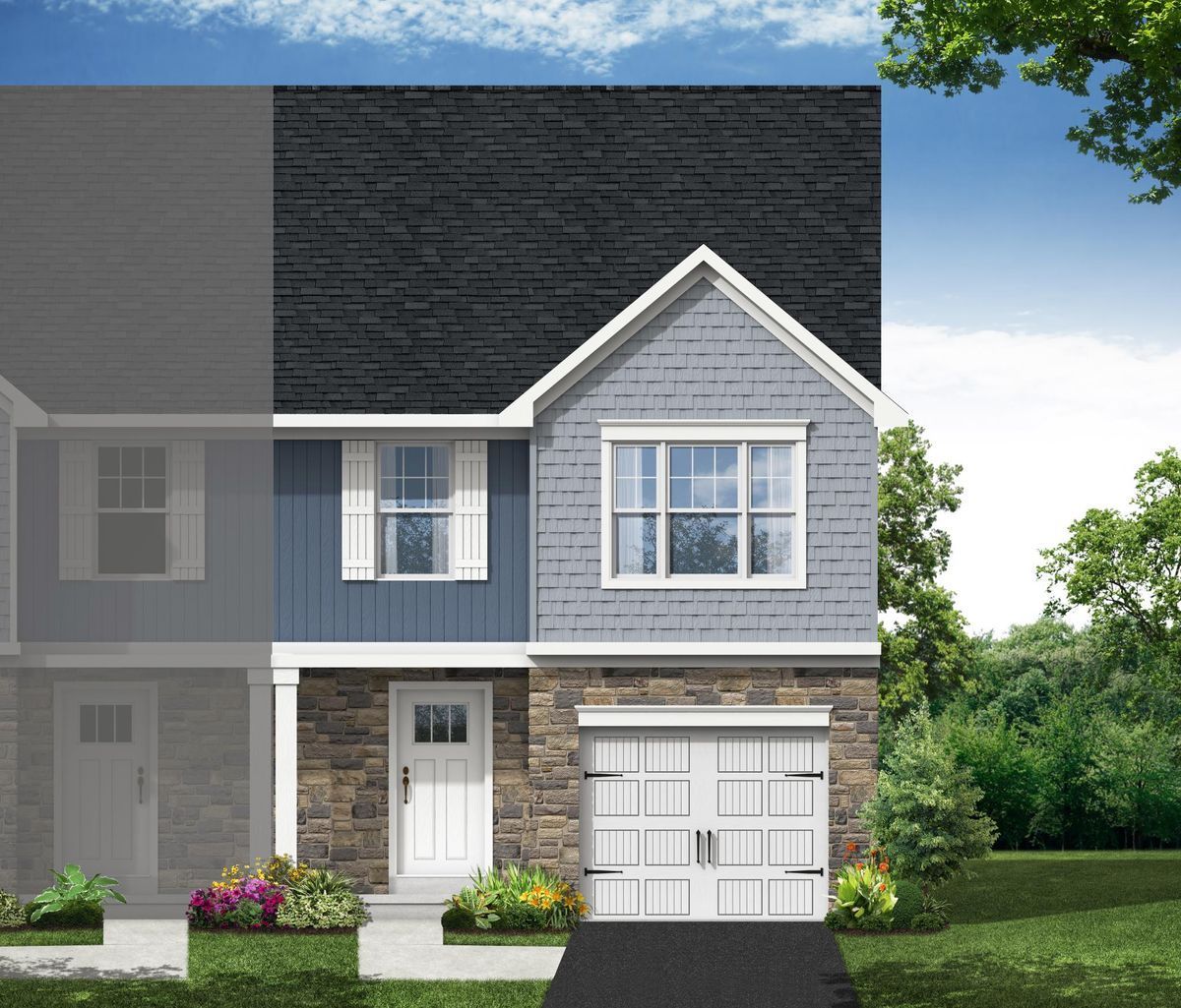 Flynn Plan at Mayapple Woods Designer Townhomes in Annville, PA by ...