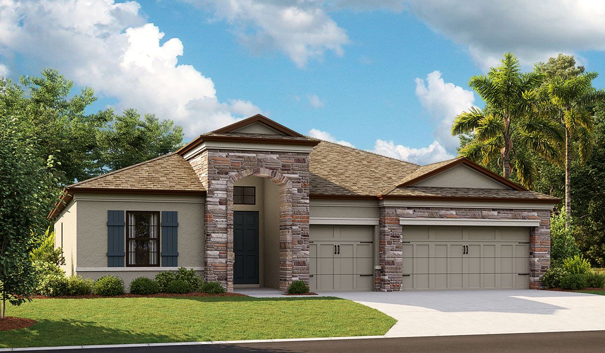 Bayshore I Plan at Caldera in Spring Hill, FL by Homes by WestBay