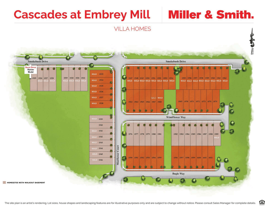 Cascades at Embrey Mill in Stafford, VA | New Homes by Miller and Smith