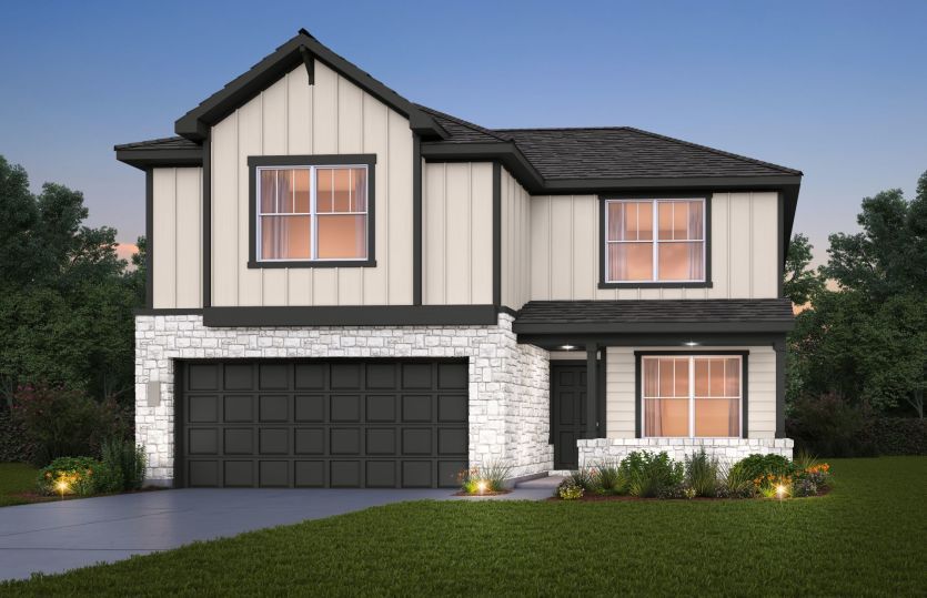 Enloe Plan at Patterson Ranch in Georgetown, TX by Pulte Homes