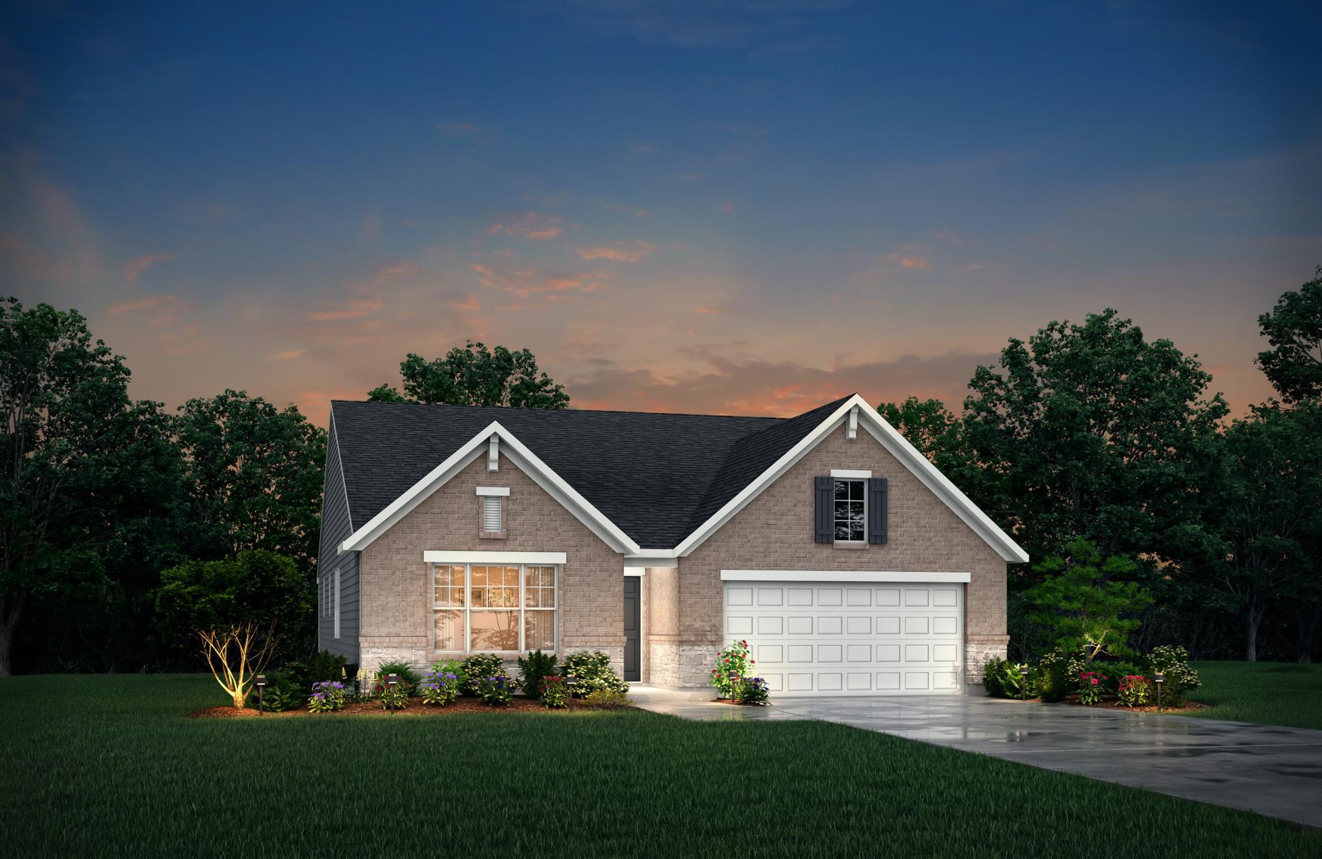 SARASOTA Plan at Villas of Blue Heron in Montville, OH by Drees Homes