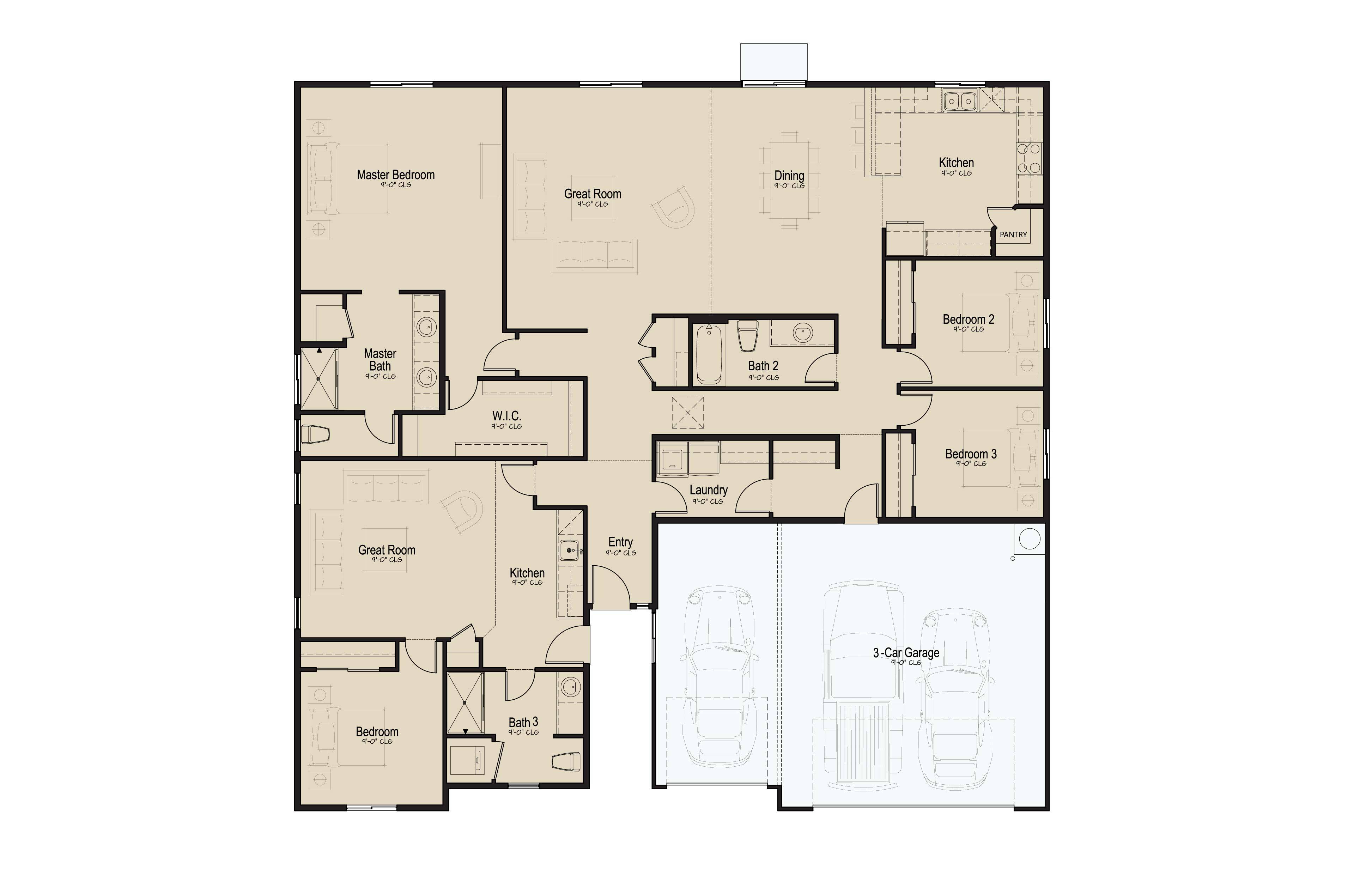 The Tamarack Plan at The Traditions Collection at Legacy Trails in ...